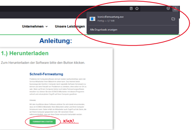 Fernwartung – Iconics Informations-und Computersysteme